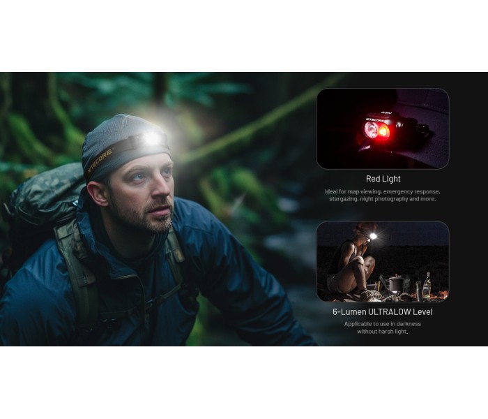 Nitecore HA11 UHE 240L Ultra Lightweight LED Headlamp + Alkaline AA Battery